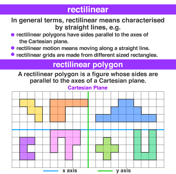 rectilinear ~ A Maths Dictionary for Kids Quick Reference by Jenny Eather